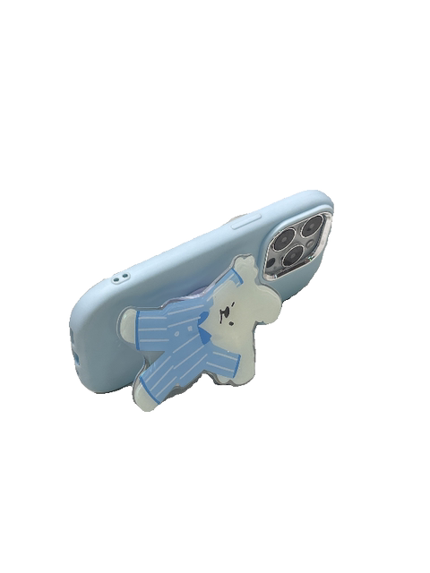 ins spring glacier blue pajamas bear stand suitable for apple ...