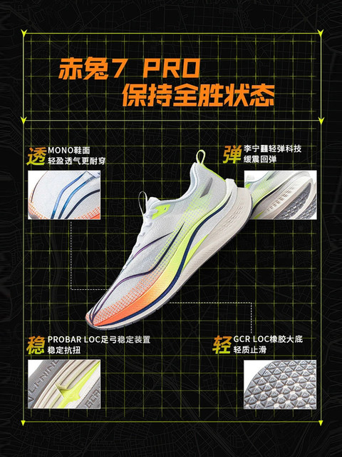 Li Ning's new Chitu 7PRO running shoes for men and women shock ...