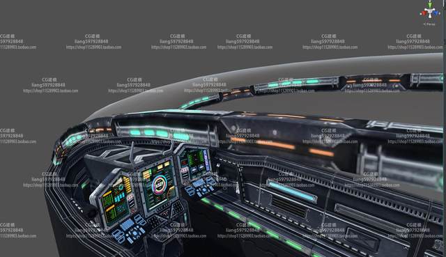 Unity space cosmic spacecraft science fighter fighter cockpit cabinet ...