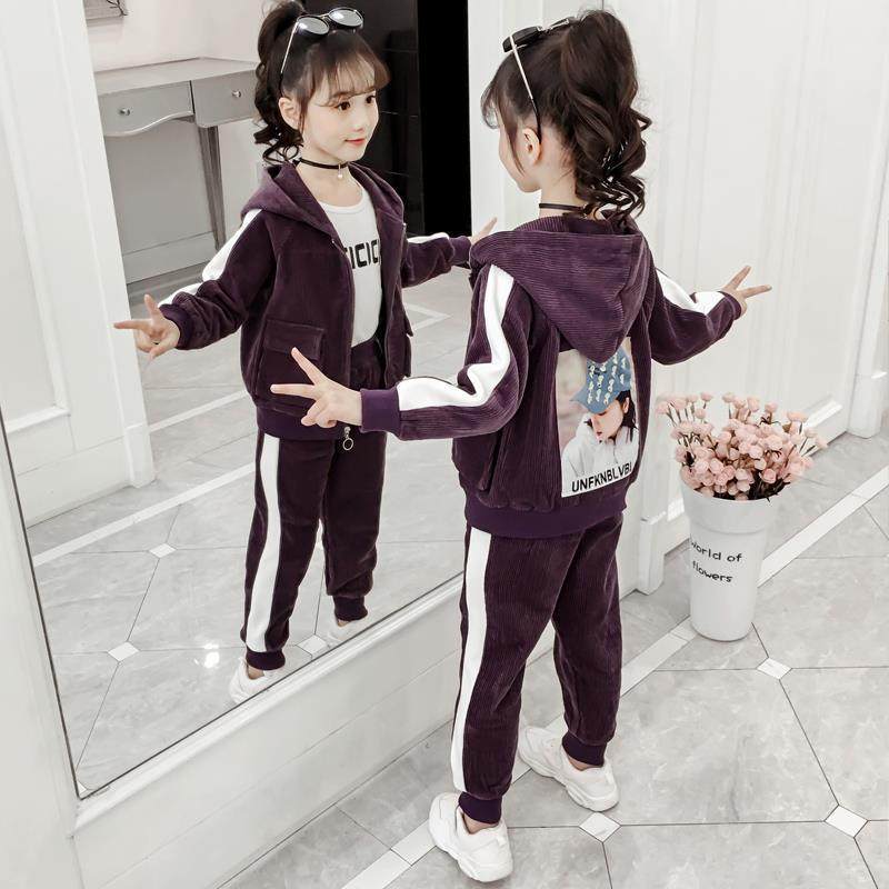 Girls Casual Suit 2024 Autumn New Style Medium and Large Children's ...