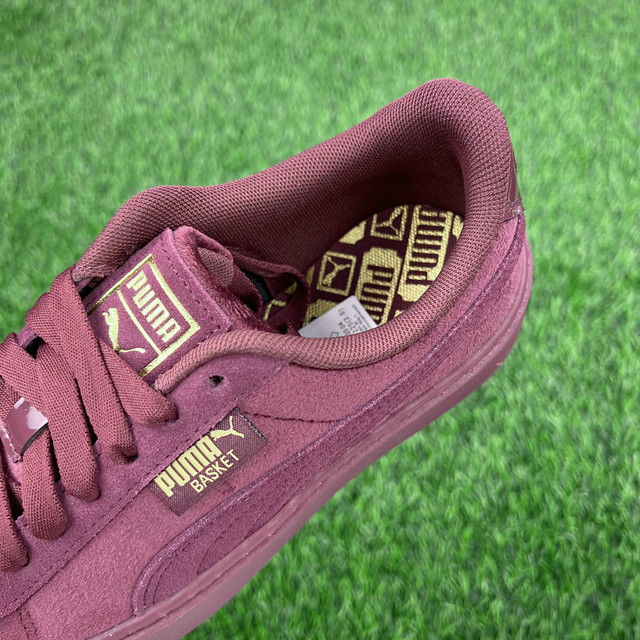 Puma Platform Velvet Rihanna Classic Velvet Heightening Thick Sole Pink ...