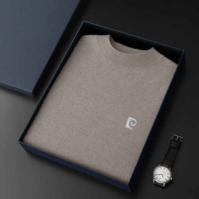 Pier Cardin men's new autumn and winter knitted cardigan thickened ...