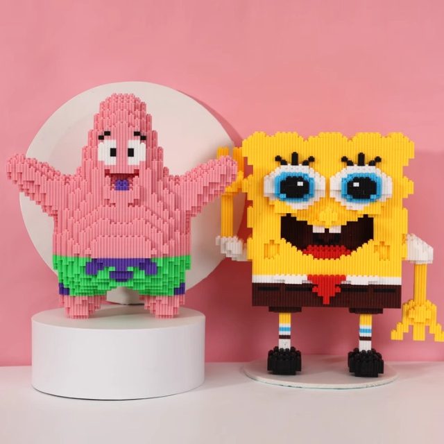 SpongeBob SquarePants Building Block Star 2024 New Small Particle ...
