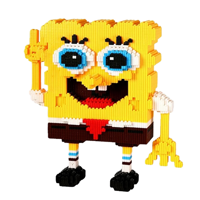 SpongeBob SquarePants Building Block Star 2024 New Small Particle ...