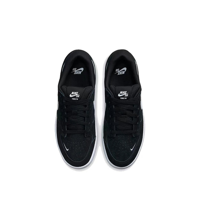 Nike Nike SBFORCE58 skateboard shoes SB58 black and white AF1 flat ...