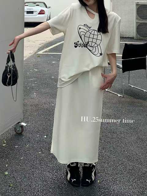 HU Korean version 2025 summer new style design loose earth printed top ...