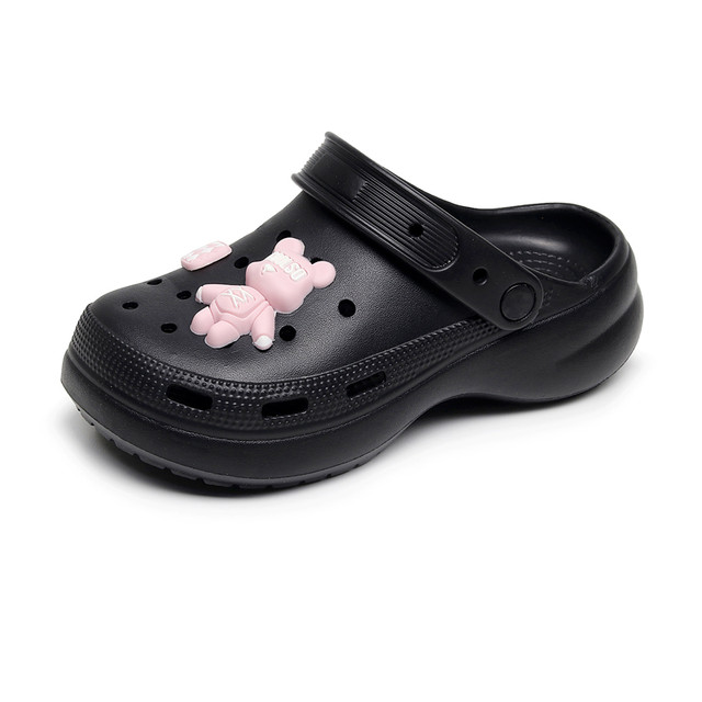 Beauty Bridge Puff Croc Shoes Women's Summer Slip-on Slippers Thick ...