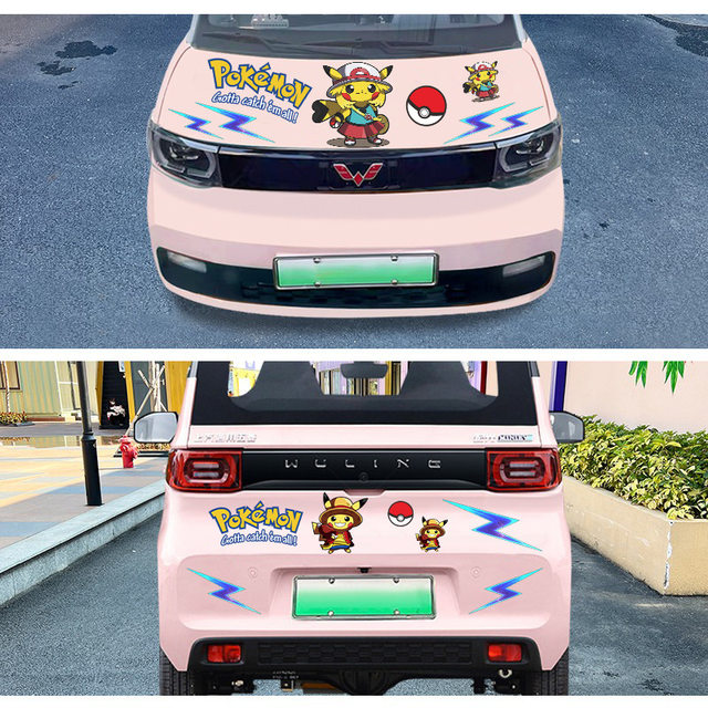 Wuling Hongguang miniev car sticker new Pikachu cute decorative car ...