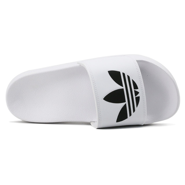 Adidas Adidas clover slippers men's and women's sports sandals one-word ...