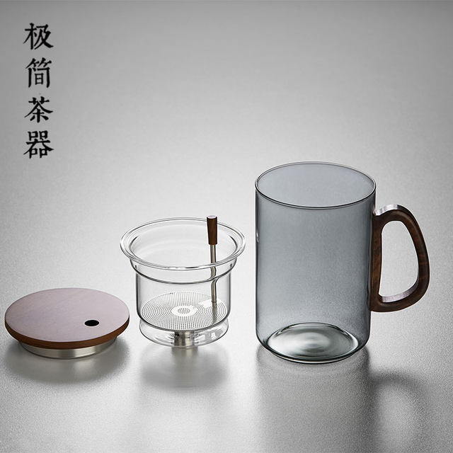 High-end personal tea drinking removable and washable elegant cup ...