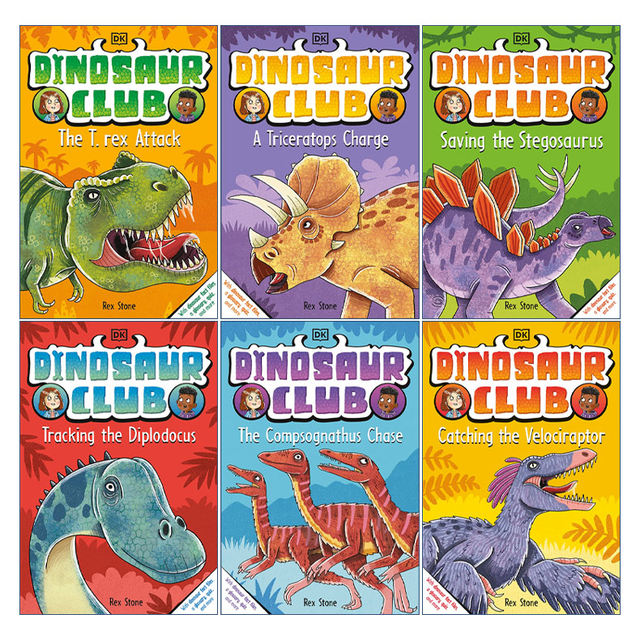 DINOSAURCLUB Dinosaur Club Series 6 volumes of DK children's chapter ...
