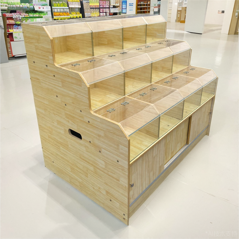 Supermarket grain display cabinet, dried fruit shelf, candy bulk ...