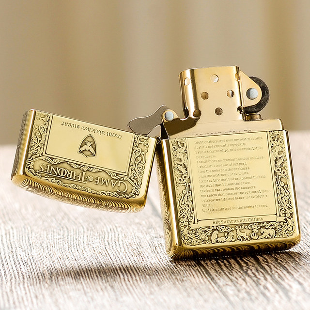 Playing a lighter zippo genuine ice and fire song Zoop windproof coal ...