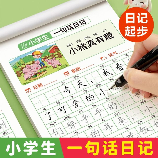 One-sentence diary practice copybook for primary school students to ...