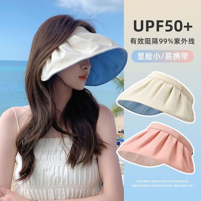 Summer sun protection hat women's anti-ultraviolet shell sunshade ...