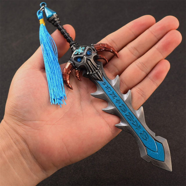 20CM Warcraft game peripheral weapon model Naxxramas Undead Killer full metal handicraft ornament