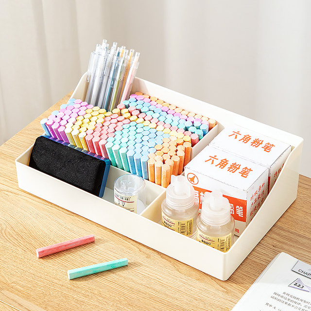 Podium storage box classroom lecture desk chalk organizer box class ...