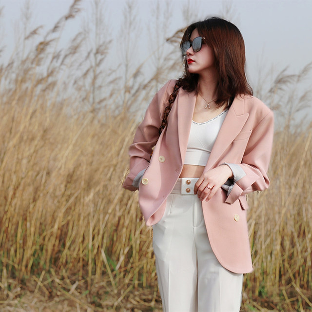 Classic handsome British style jacket 2021 spring latest loose casual west