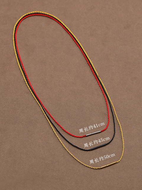 Crossing the special gold thread pendant hanging rope necklace rope ...