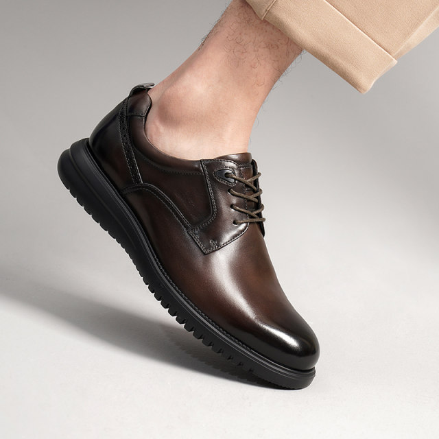 Aokang Men's Shoes Spring and Autumn New Low-top Business Formal Derby ...