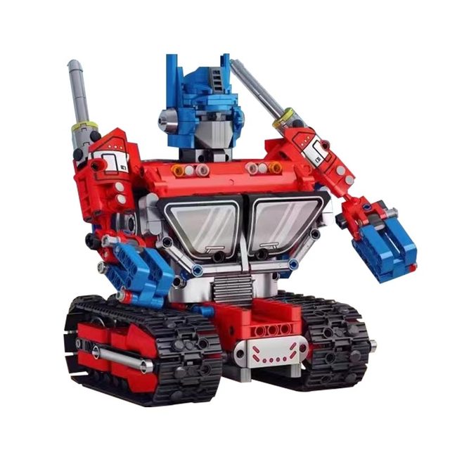 Black technology remote control programming robot building blocks ...