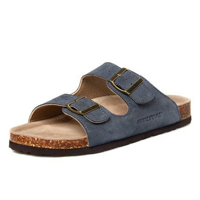 New Birken Slippers Men's Summer British Cork Slippers Non-slip ...
