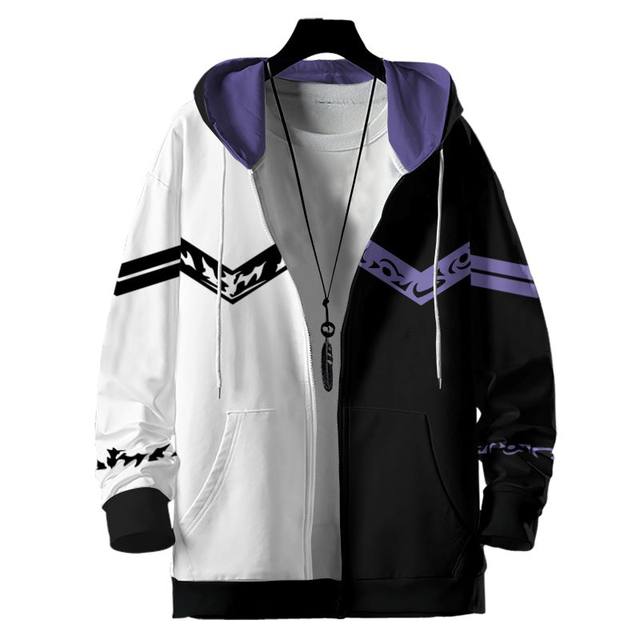 Mask DECADE zipper sweatshirt build anime jacket ZIO Wang Knight boys ...