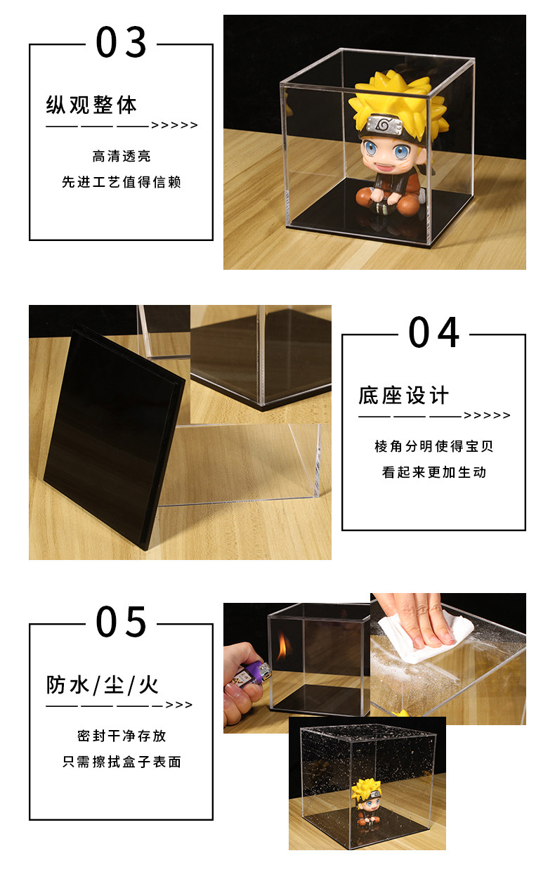 Acrylic Display Box for Collectibles - Handmade, Transparent Storage ...