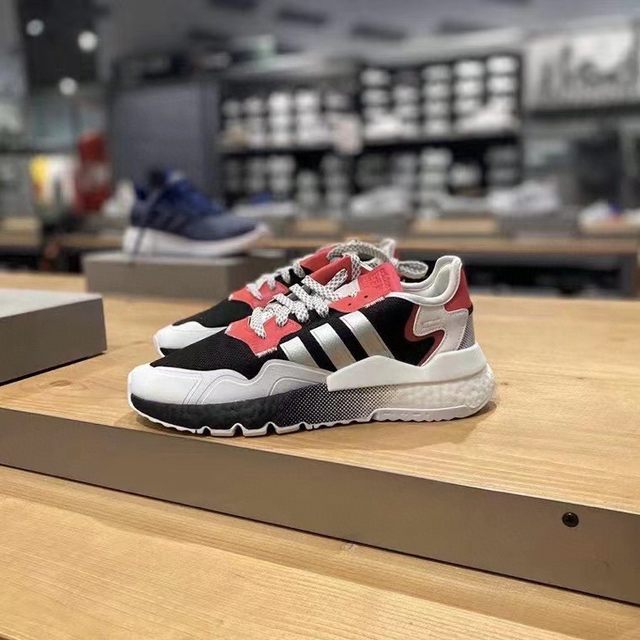 Adidas NITEJOGGERBOOST summer men's and women's reflective sports ...