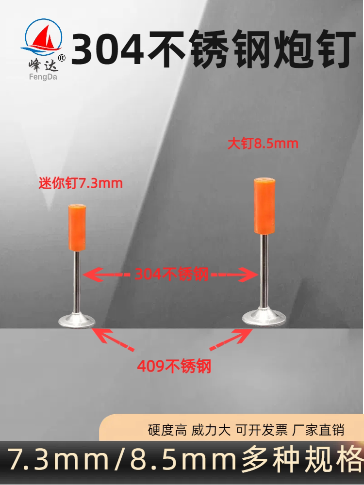 304 Stainless Steel Cannon Nails, Mini Nails, Large Nails, Ceiling ...