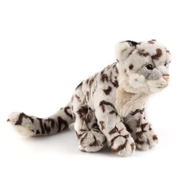 Plush toy snow leopard doll simulation cute cute leopard doll boy and ...