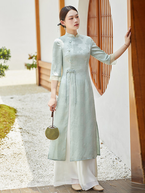 Tang suit women's Chinese style tops new Chinese Zen suit tea suit high ...