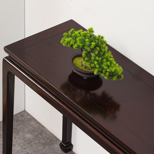 Zambian blood sandalwood strip case, African lobular rosewood console ...