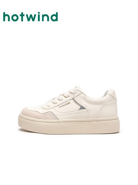 Hot Wind 25 Spring New Women's Simple Mandarin Silver Casual Board ...