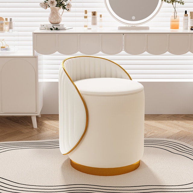 Makeup stool light luxury high-end master bedroom dressing table stool ...