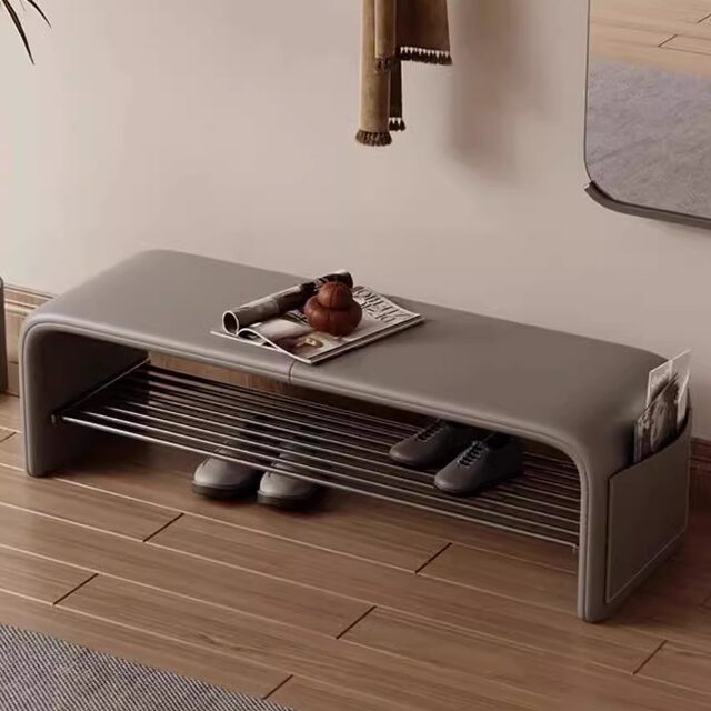 Shoe-changing stool at the door, home can sit on the shoe cabinet ...