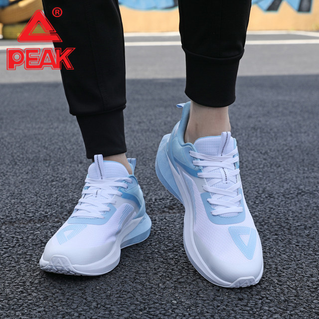Peak Running Shoes Men's 2024 New Soft Bottom Shock Absorbing Running ...