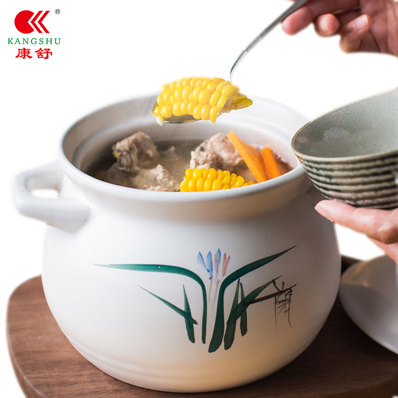 Casserole de Cerâmica Kangshu - Panela de Sopa de Grande Capacidade