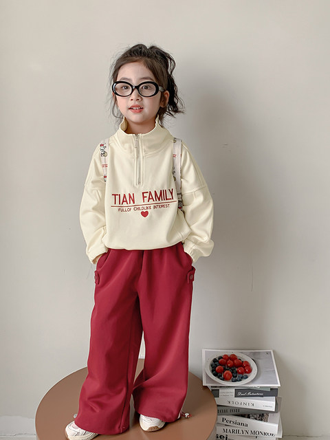 Girls Spring Clothing Set 2025 New Children's Sweatshirt Children's ...