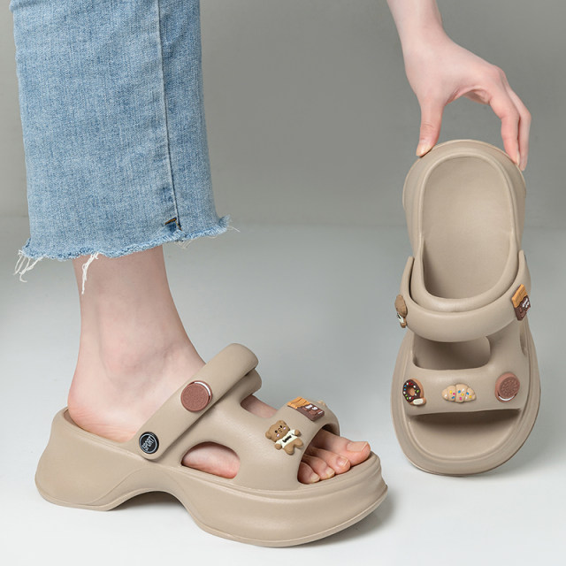 Platform Sandals Women's Summer 2024 New Thick-soled Crocs Increased ...
