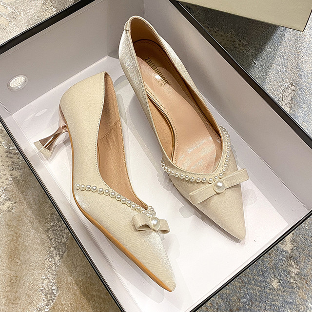 34 small size women's shoes 313233 high heels 2022 new niche design ...