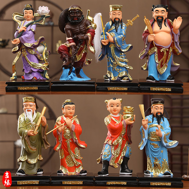 Household Buddha statues, Eight Immortals crossing the sea, Lu Dongbin ...