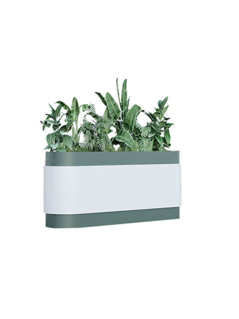 Outdoor stainless steel flower box iron flower tank commercial street ...