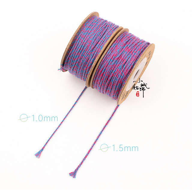 Tibetan style hand-rolled cotton thread hand-woven rope DIY cultural ...