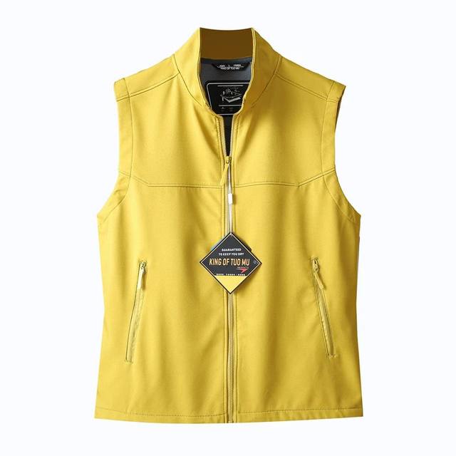 Soft shell plus velvet men's vest autumn and winter outdoor stand-up ...