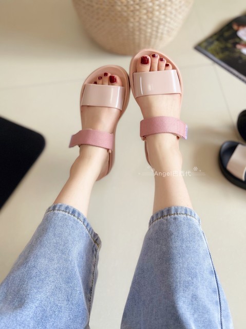 Special summer Brazilian jelly shoes zaxy slippers for women Velcro ...