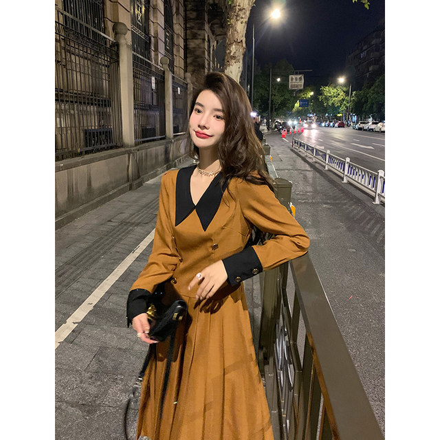 Deng Liu Liu retro Hong Kong style high -level sense skirt Korean ...