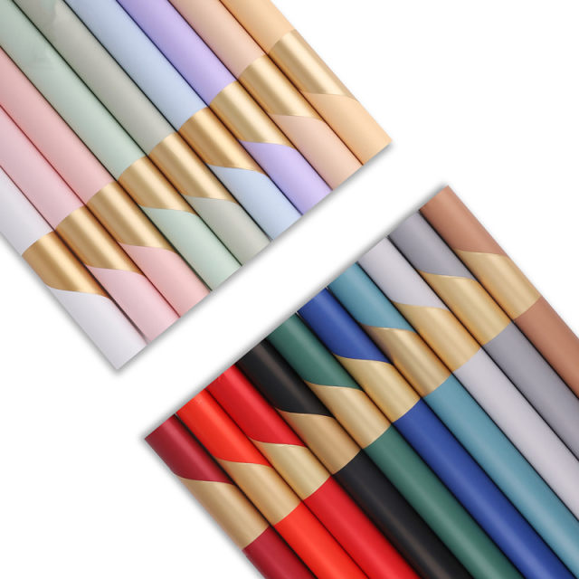 Gilt paper Ouya paper waterproof opening flower basket flower wrapping ...