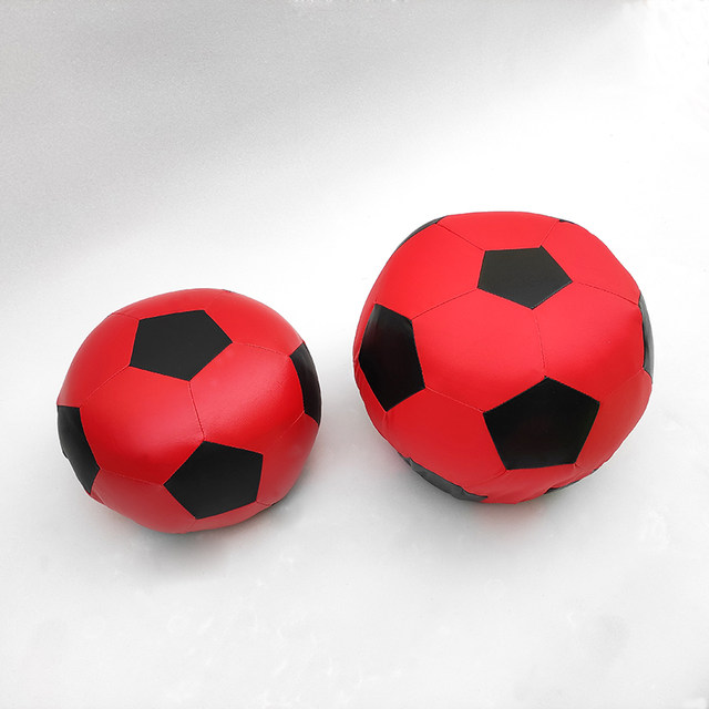 Pastoral coffee table stool, cartoon small leather pier, football round ...