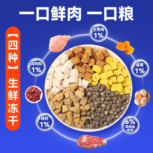 Luce freeze-dried full-price dog food for puppies and adult dogs Teddy ...